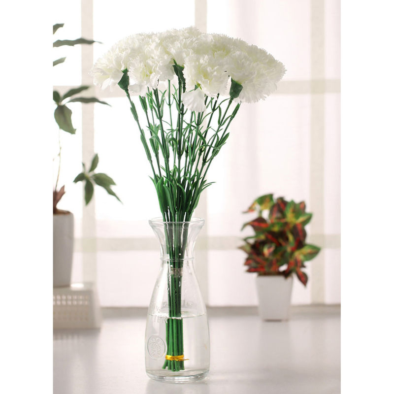 Buy Fourwalls Artificial Single Carnation Flower Sticks for Home Decor ...