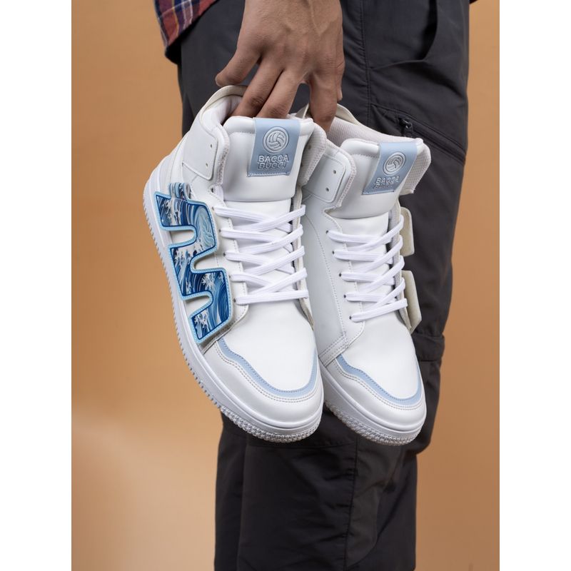 Buy Bacca Bucci Mid Top Patch Play Men's White Sneakers Online