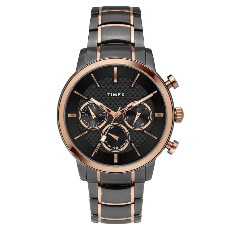 Buy Timex Men Gunmetal Grey Round Analog Dial Watch - TWEG20201 (M) Online