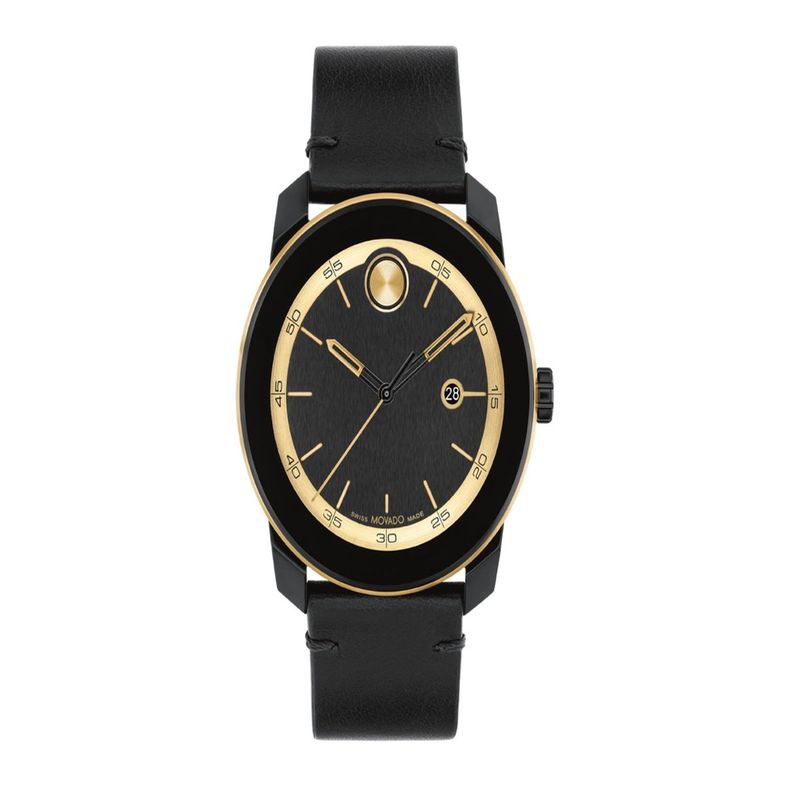 Buy Movado Men Bold Black Round Dial Watch - 3601130 (M) Online