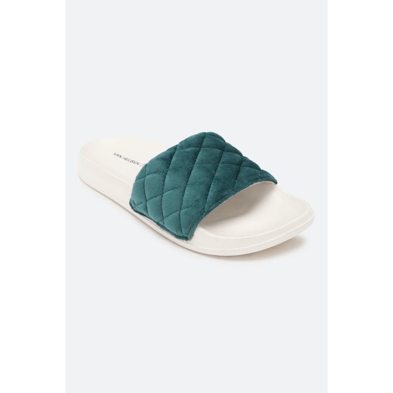 Buy Van Heusen Women Green Sliders Online