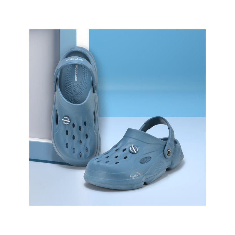 Buy WOODLAND Men Casual Denim Blue Clogs Online