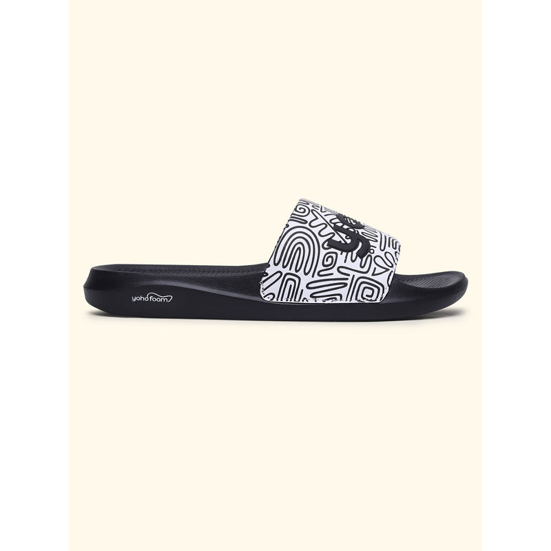Buy Yoho White Doodle Sliders Online