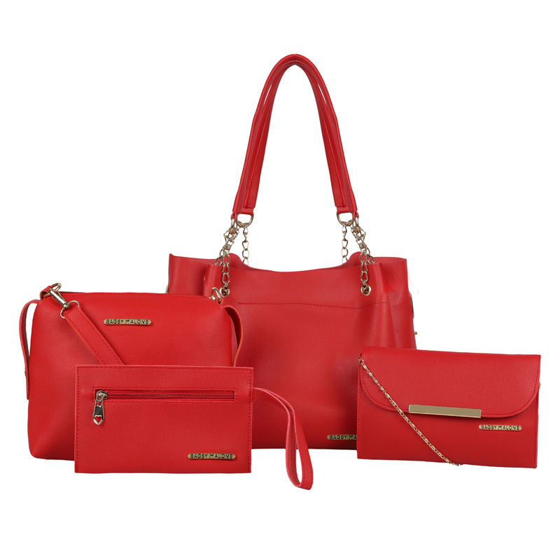 Bagsy Malone Red Women Tote Combo Set Of 4: Buy Bagsy Malone Red Women ...
