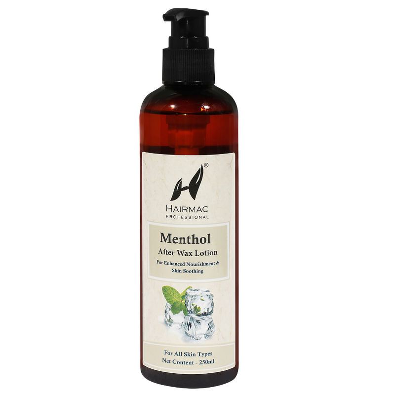 Buy Hairmac Professional Menthol After Wax Lotion for Calming Skin and ...