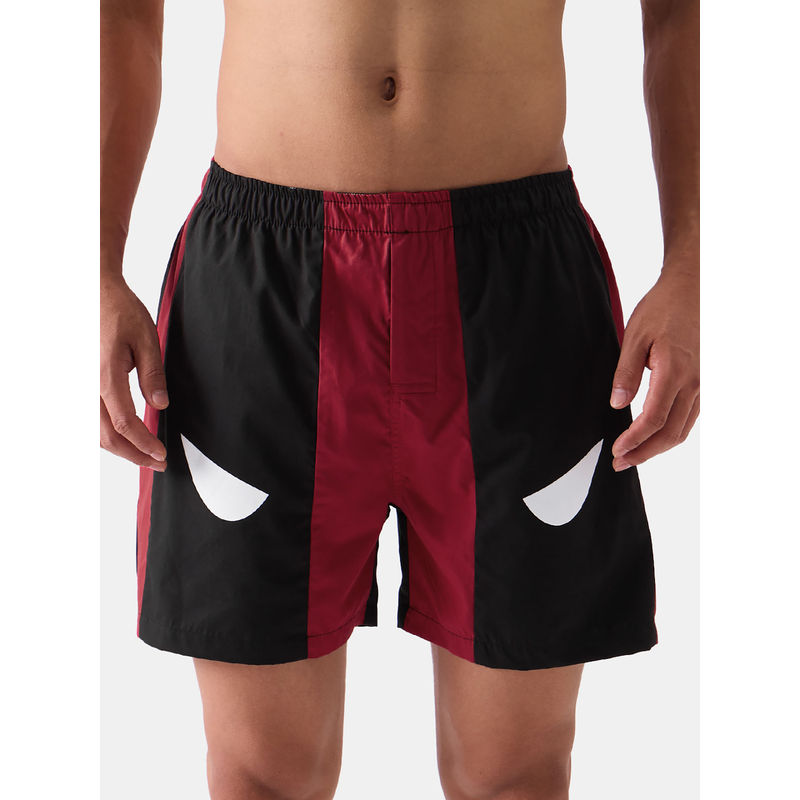 Buy The Souled Store Official Marvel: Deadpool Men Black Boxer Shorts ...