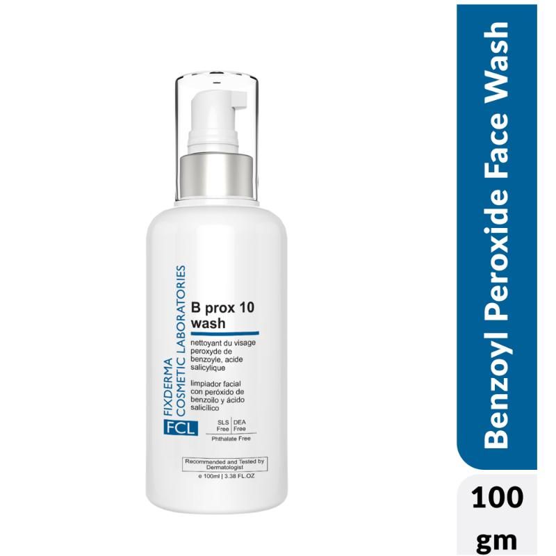 Buy FCL 2% Benzoyl Peroxide BProx 10 Wash For Acne Exfoliate Blackheads ...