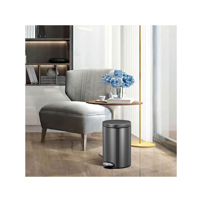 Buy OBSESSIONS Round Step Dustbin with Liner, 5 Liters Online