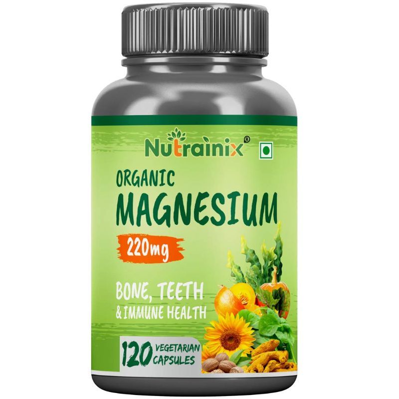 Buy Nutrainix Plant-based Organic Magnesium Support Muscle Vegetarian ...