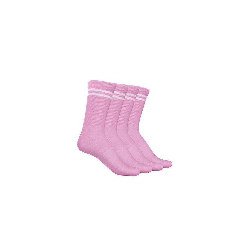 Buy TalkingSox Unisex Stripes Pink Socks (Pack of 4) Online