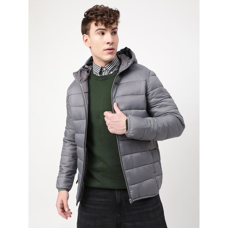 Buy LINDBERGH Men Grey Solid Jacket Online