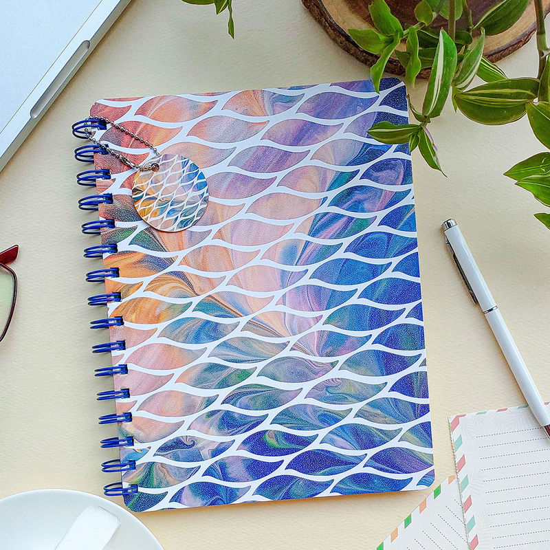 Buy Doodle Collection Earthy Waves B5 Notebook Online