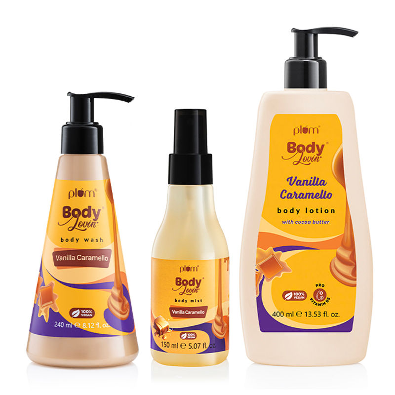 Buy Plum BodyLovin' Vanilla Caramello Bestselling Trio Online