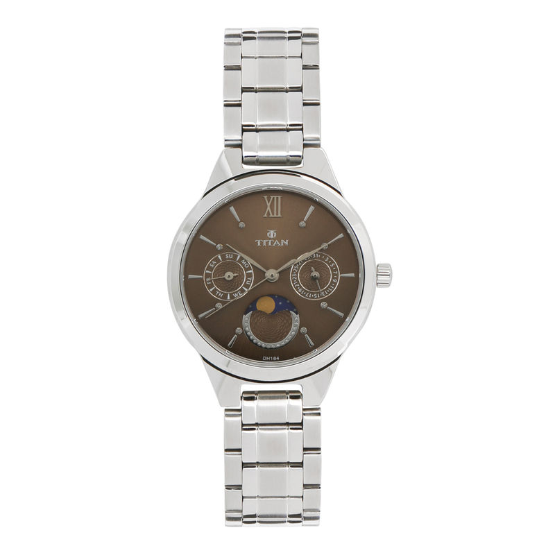 Buy Titan Workwear Watch with Analog Moon Phase Function Online