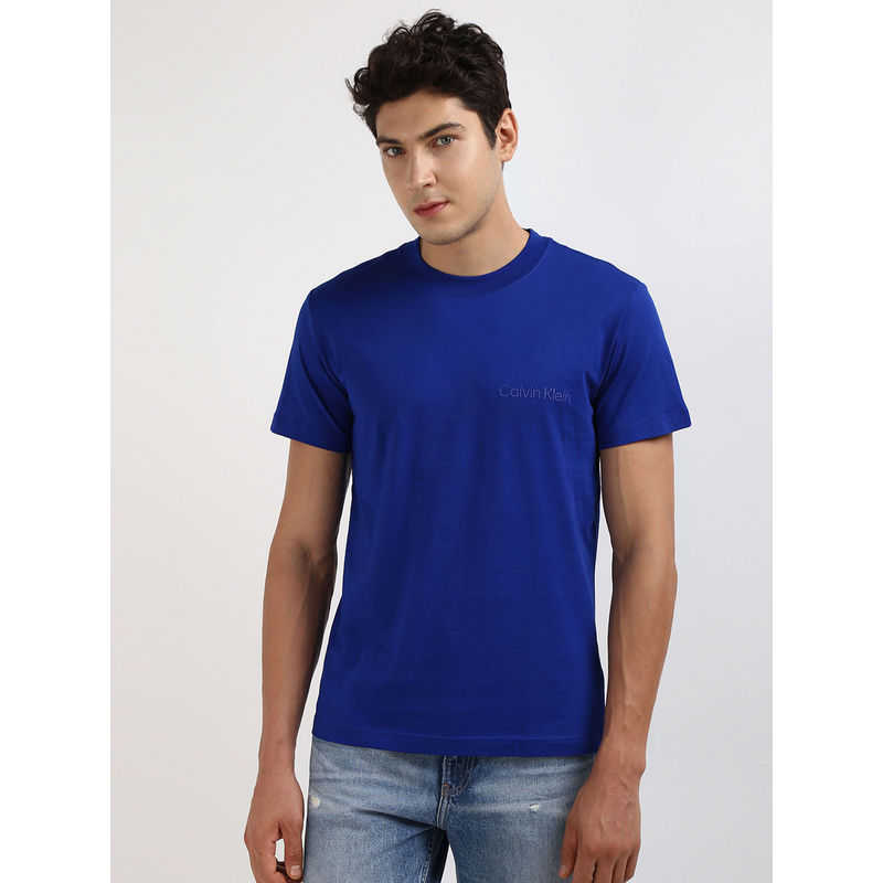 Buy Calvin Klein Men Blue Color T-Shirt Online