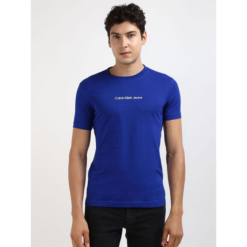 Buy Calvin Klein Men Blue Color T-Shirt Online