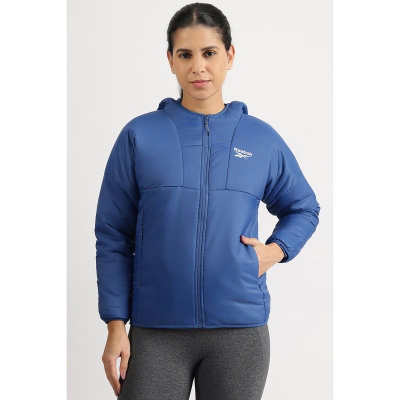 Buy Reebok Women Solid Jackets - Blue Online