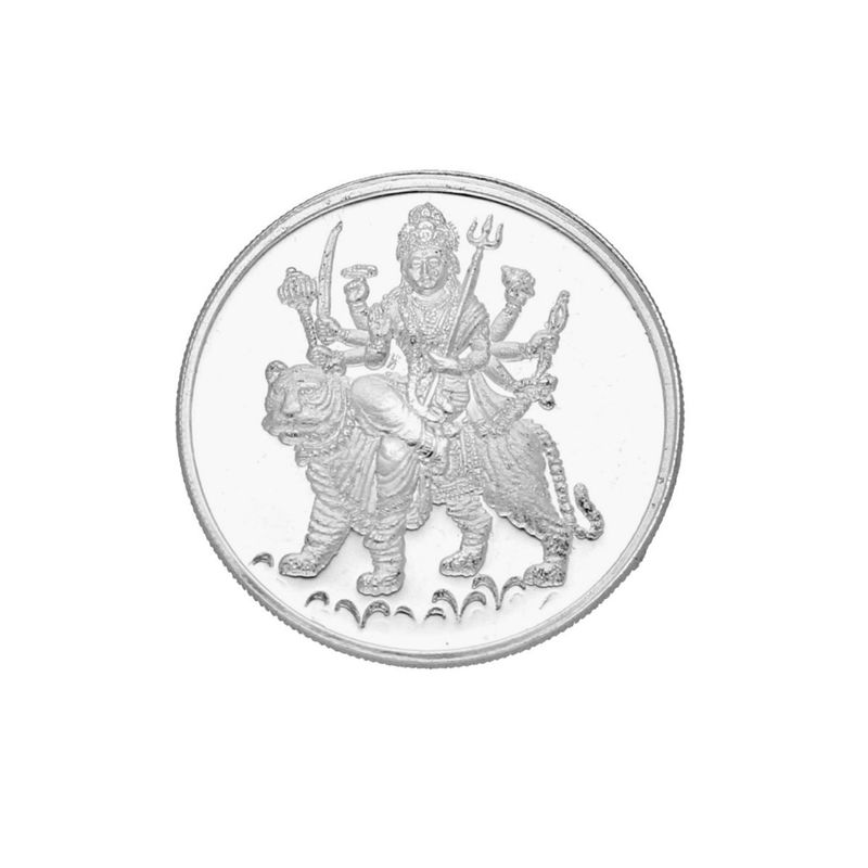 Buy Sri Jagdamba Pearls Durga Silver Coin Online