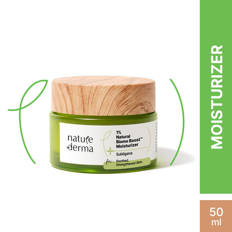 Buy Nature Derma 1% Natural Biome-Boost Moisturizer With Subligana Online