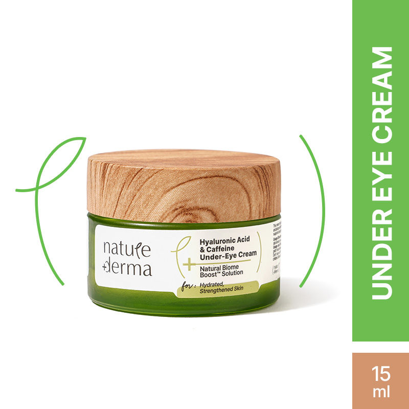 Buy Nature Derma Hyaluronic Acid & Caffeine Under-Eye Cream With ...