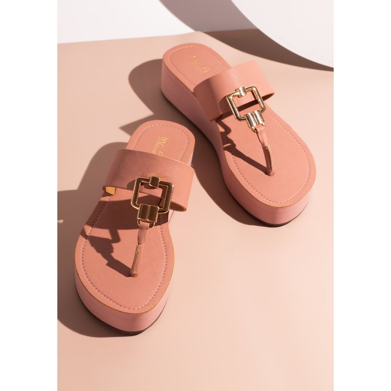 Buy Inc.5 Women Peach Casual Sandals Online