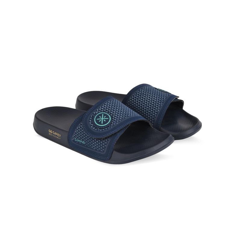 Buy Campus Sl-407 Navy Blue Men Sliders Online
