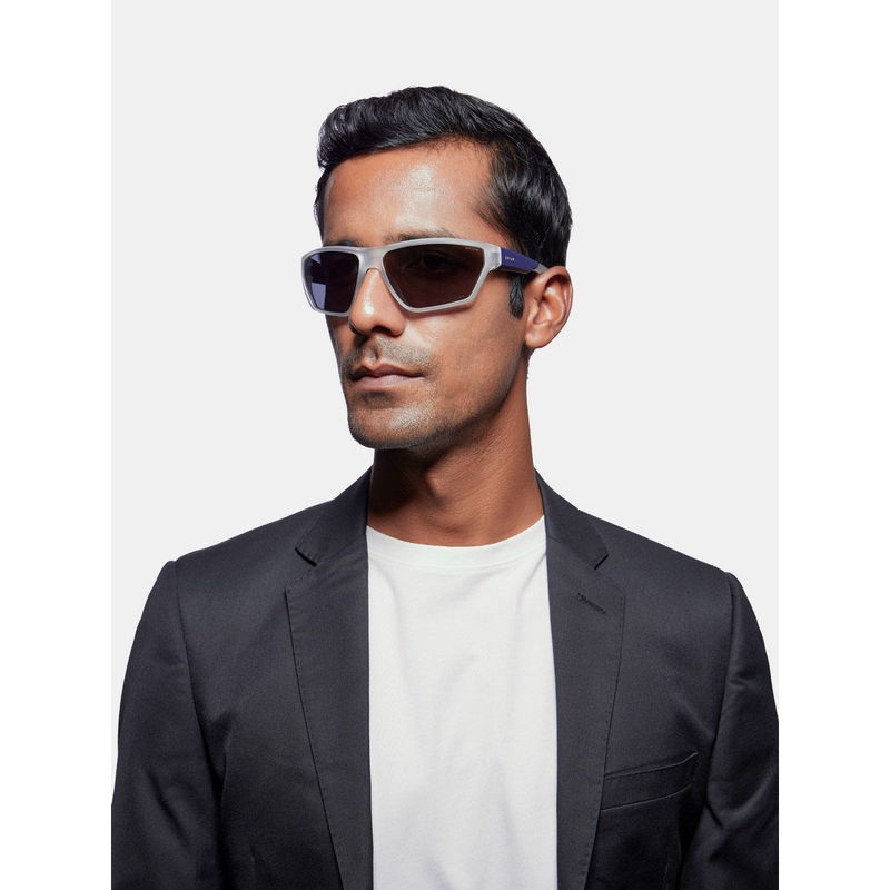 Buy Opium Eyewear Men White Frame Aviator Matt Sunglasses (67) Online