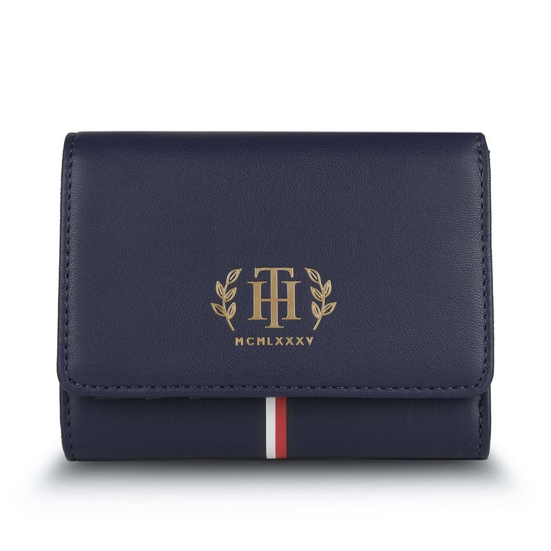 Buy Tommy Hilfiger Aniya Womens Print Small Wallet Navy Online