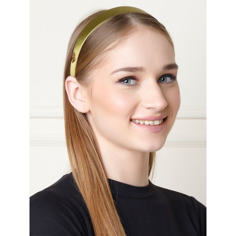 Buy ELLE Green Light-Weighted Iconic E Metal Hairband Online