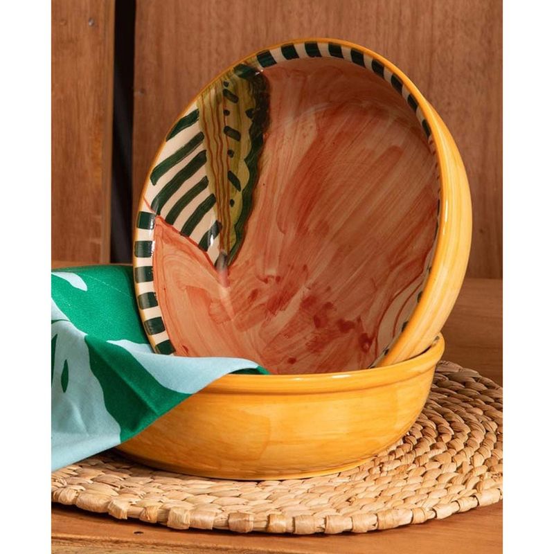Buy Freedom Tree Arakta Ceramic Pasta Bowl (Set of 2) Online
