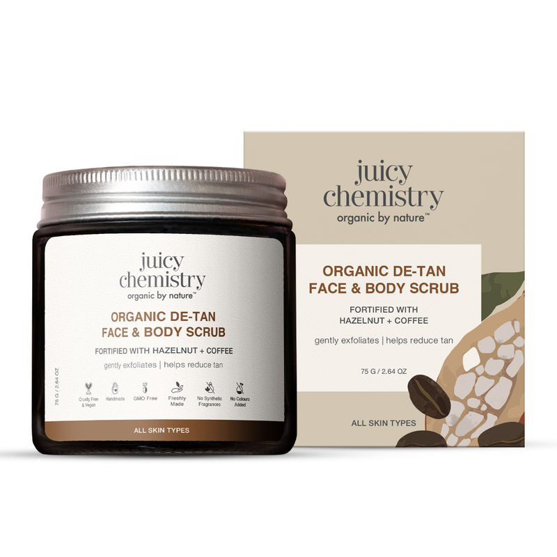 Buy Juicy Chemistry Hazelnut-Coffee & Chocoalate-Organic De-Tan Face ...
