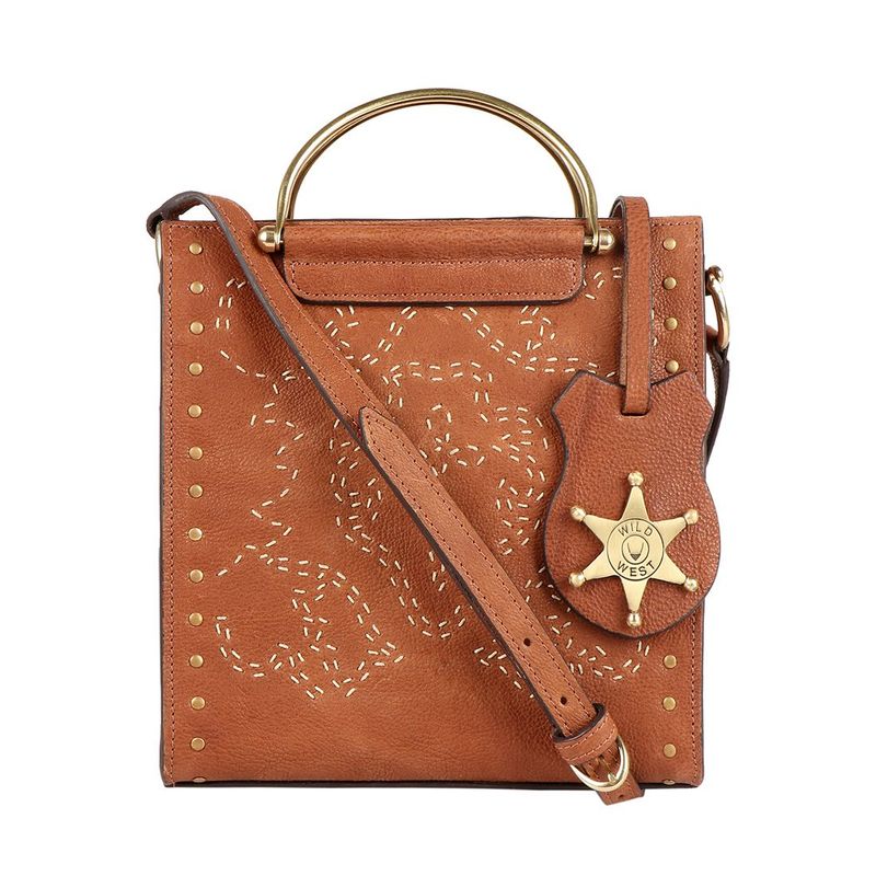 Buy Hidesign Wild Rose 02 Tan Leather Women's Sling Bag Online