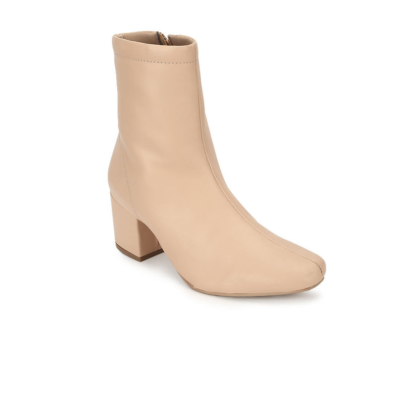 Buy Truffle Collection Nude Solid Boots Online
