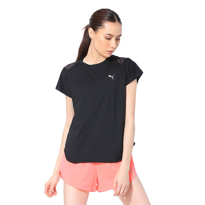 Buy Puma Studio Mesh Yoga Tee Black Online