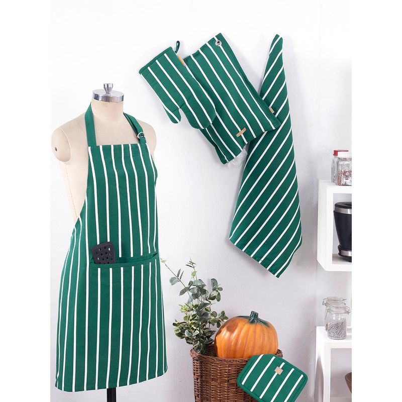 Maspar Celtic Cotton Printed Green 5Pc Kitchen Set: Buy Maspar Celtic ...