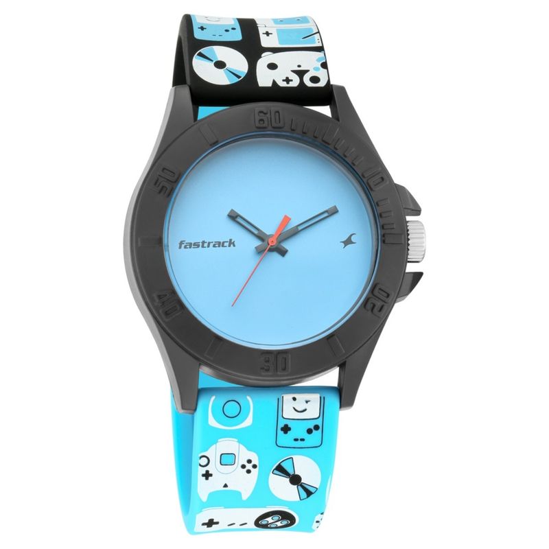 Buy Fastrack 68013PP01 Blue Dial Analog Watch for Unisex Online