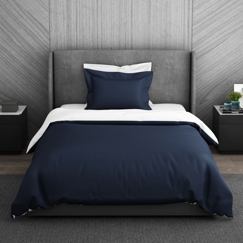 Buy SPACES Hygro Cotton Shell Quilt Dark Blue (Single) Online