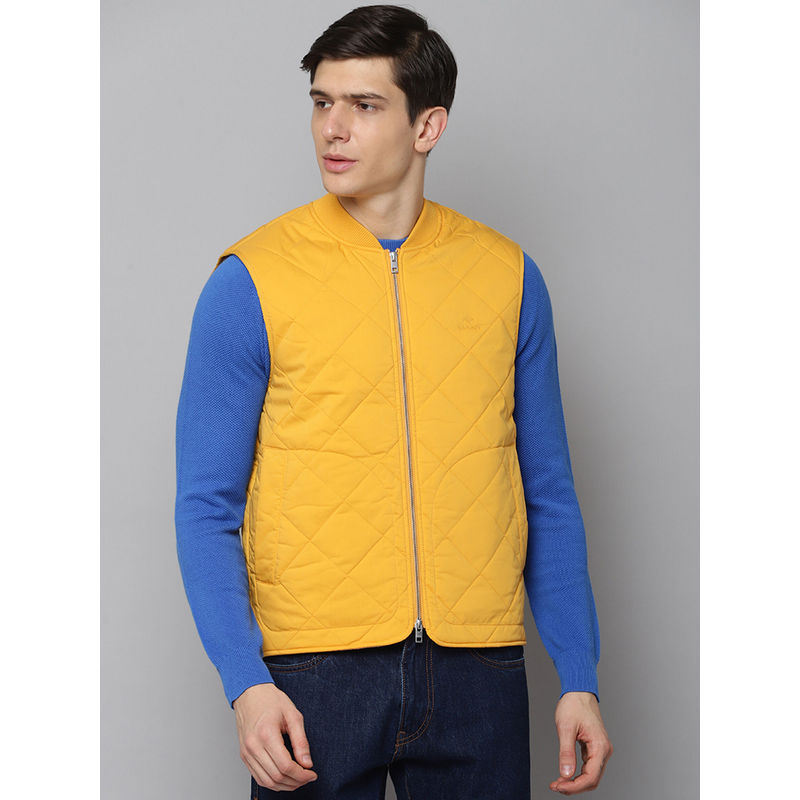 Buy Gant Yellow Solid Jacket Online