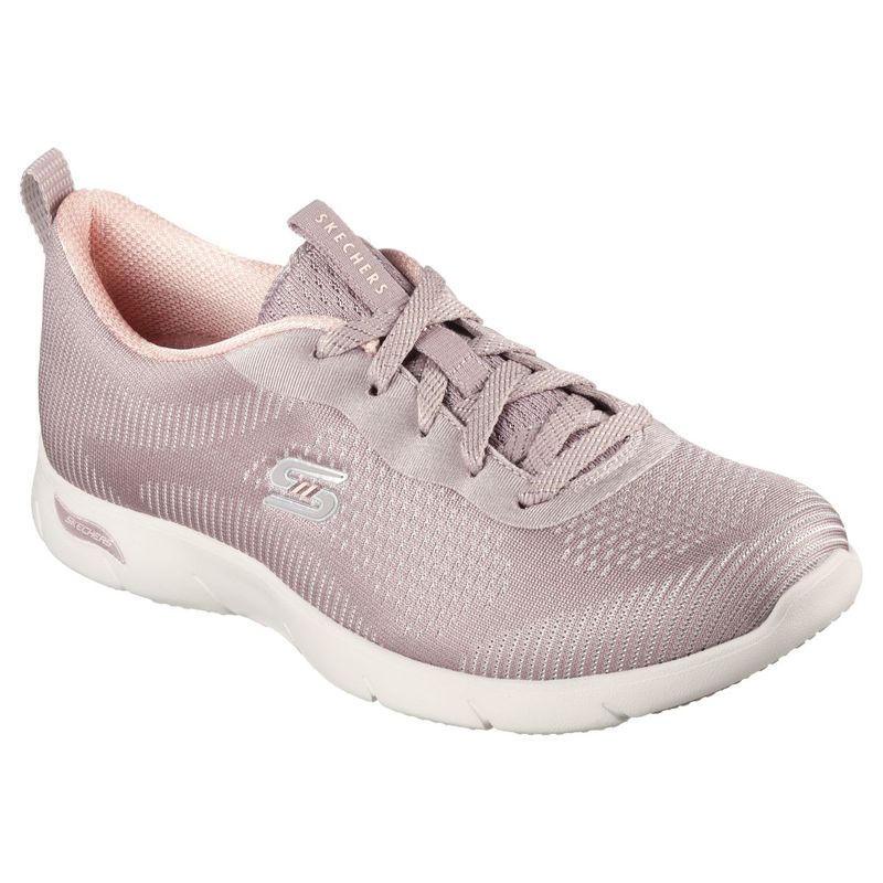 Buy SKECHERS Arch Fit Refine Classy Doll Beige Sneakers Online