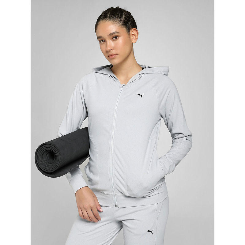 Buy Puma Studio Foundations Full-Zip Women Grey Jacket Online
