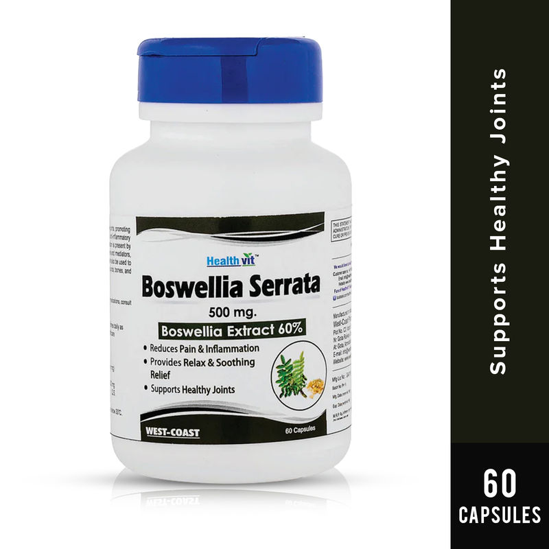 Buy HealthVit Boswellia Serrata Extract 500mg Capsules For Healthy ...