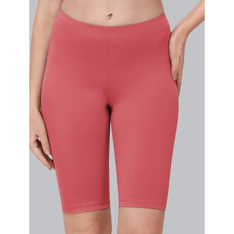 Buy SOIE Coral Women's Soft Polyamide Spandex Knee Length Cycling ...