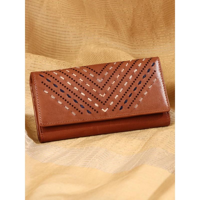 Buy Fabindia Brown Embroidered Wallet Online