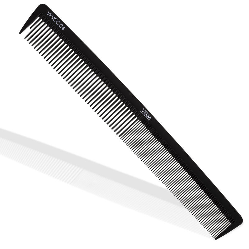 Buy Vega Professional Cutting Comb 7.25" (Carbon Anti-Static Black Line ...