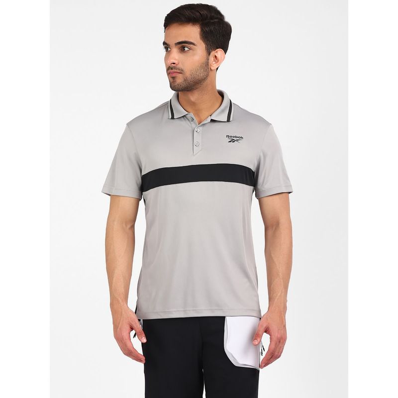 Buy Reebok Rbk Performance Polo Grey Training Polo Shirt Online