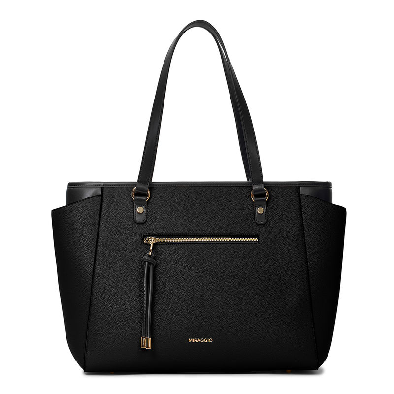 Buy MIRAGGIO Black Abby Tote Bag (XL) Online