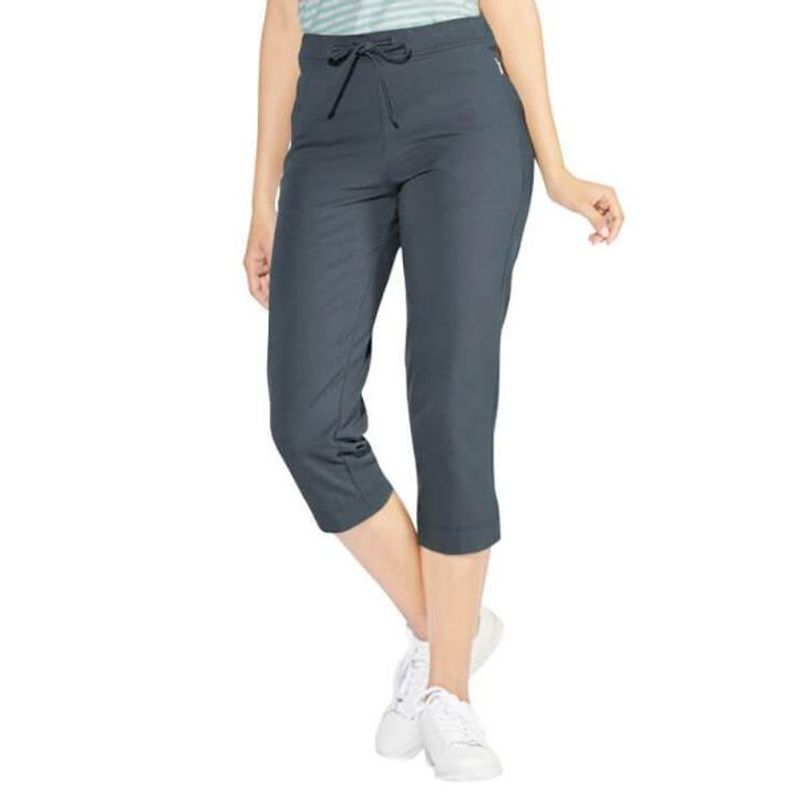 Enamor Essentials E018 Stretch Cotton Lounge Capri Pants - Vintage Indigo: Buy Enamor Essentials ...