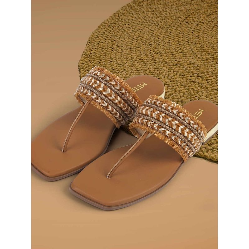 Buy Metro Women Tan Sandals Online