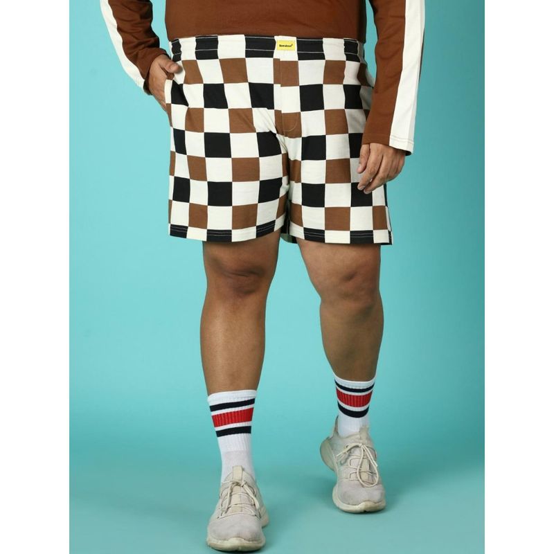 Buy Bewakoof Men White Checks Boxers White Online