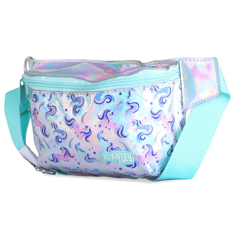 Buy Hamster London Bash Waist Bag Unicorn Aqua (M) Online